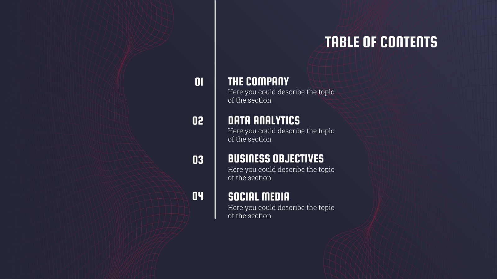 Data Waves Google Slides and PowerPoint Template