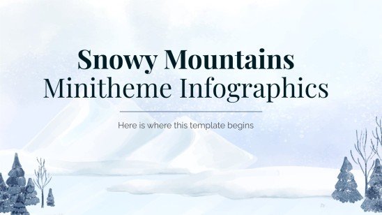 Snowy Mountains Minitheme Infographics