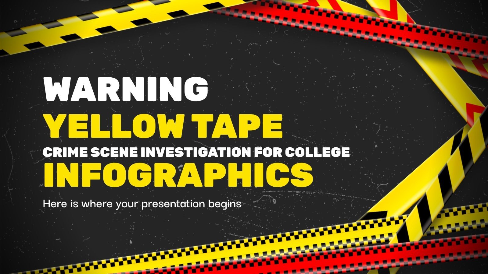 Warning Yellow Tape Crime Scene Investigation for College