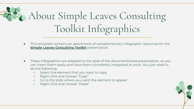 Simple Leaves Consulting Toolkit Infographics