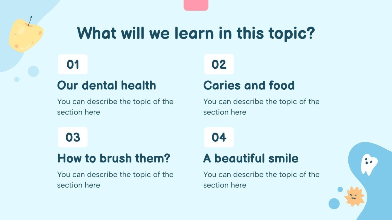 Dental Care and Oral Hygiene - Health - 1st Grade