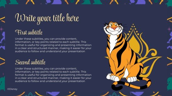 Aladdin & Jasmine Presentation