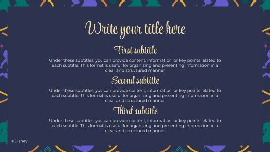 Aladdin & Jasmine Presentation