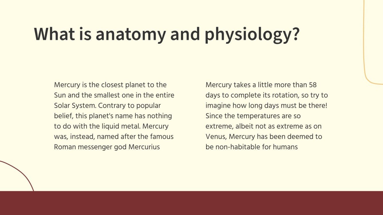 Human Anatomy and Physiology - Biology - 9th Grade