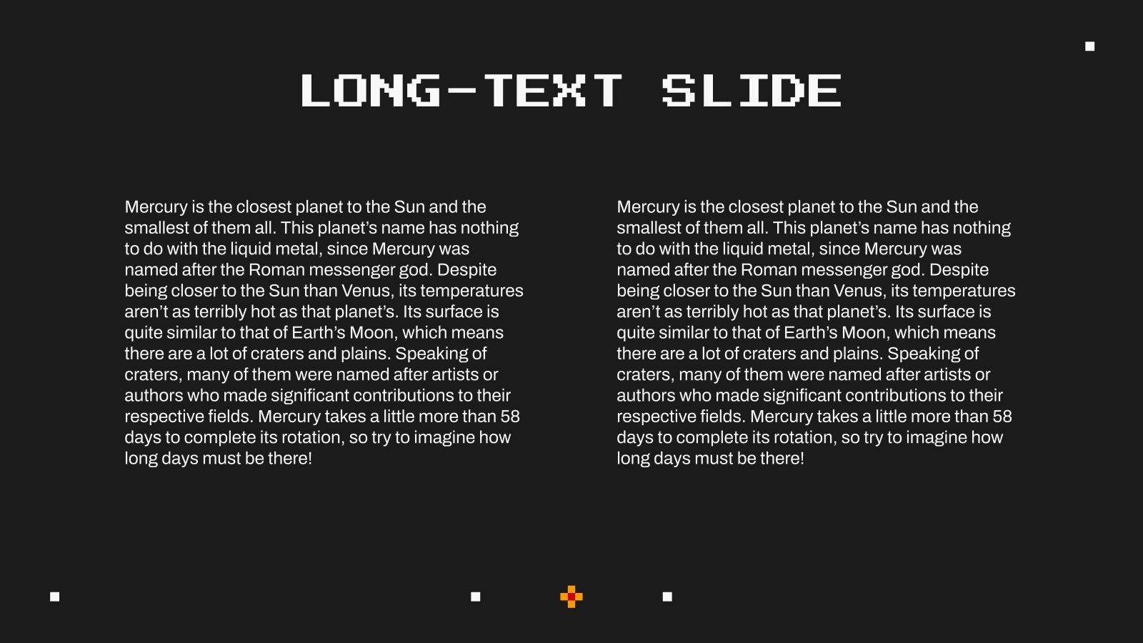 Simple Retro Pixel Business Basic Template