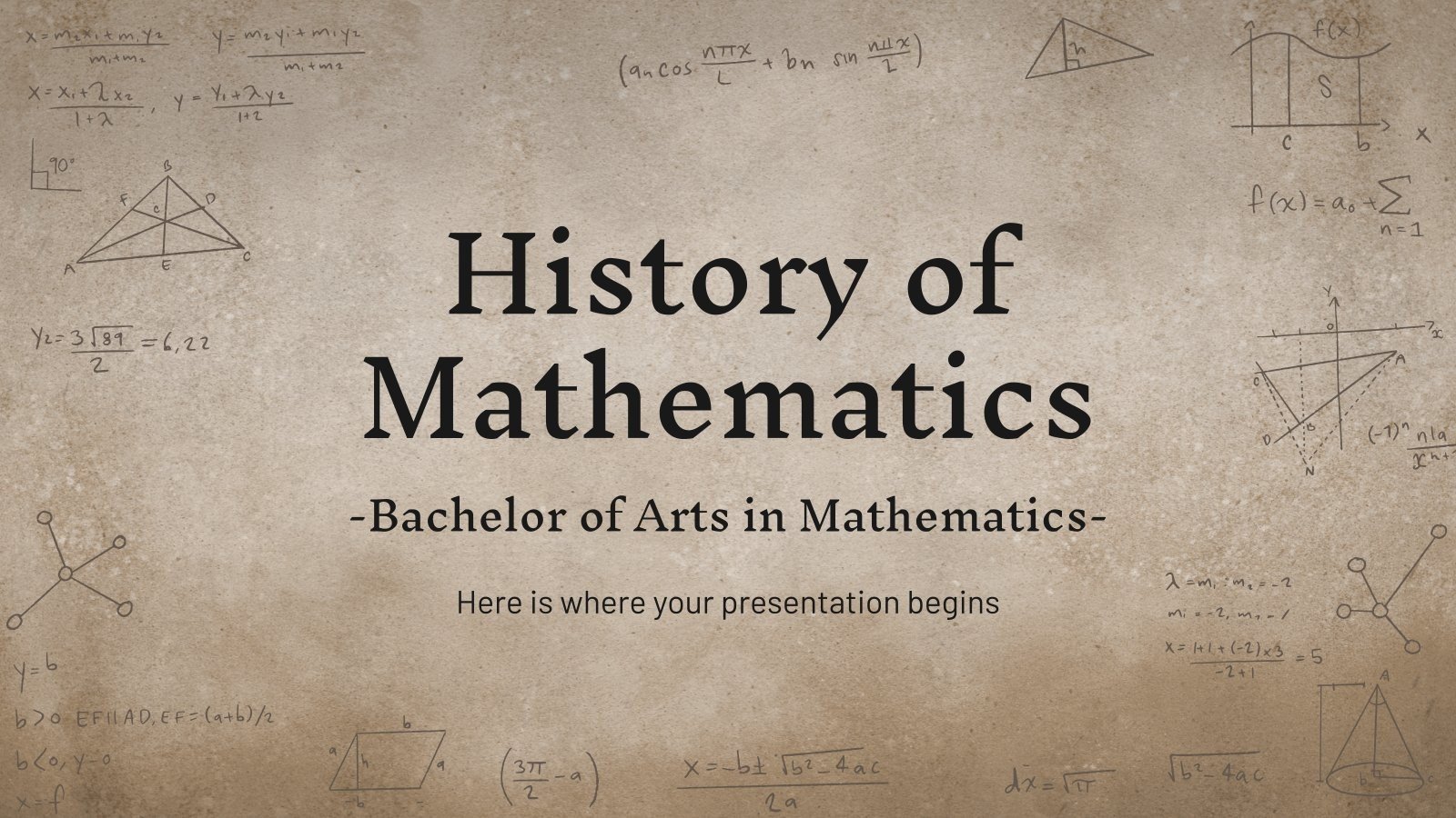 History of Mathematics - Bachelor of Arts in Mathematics