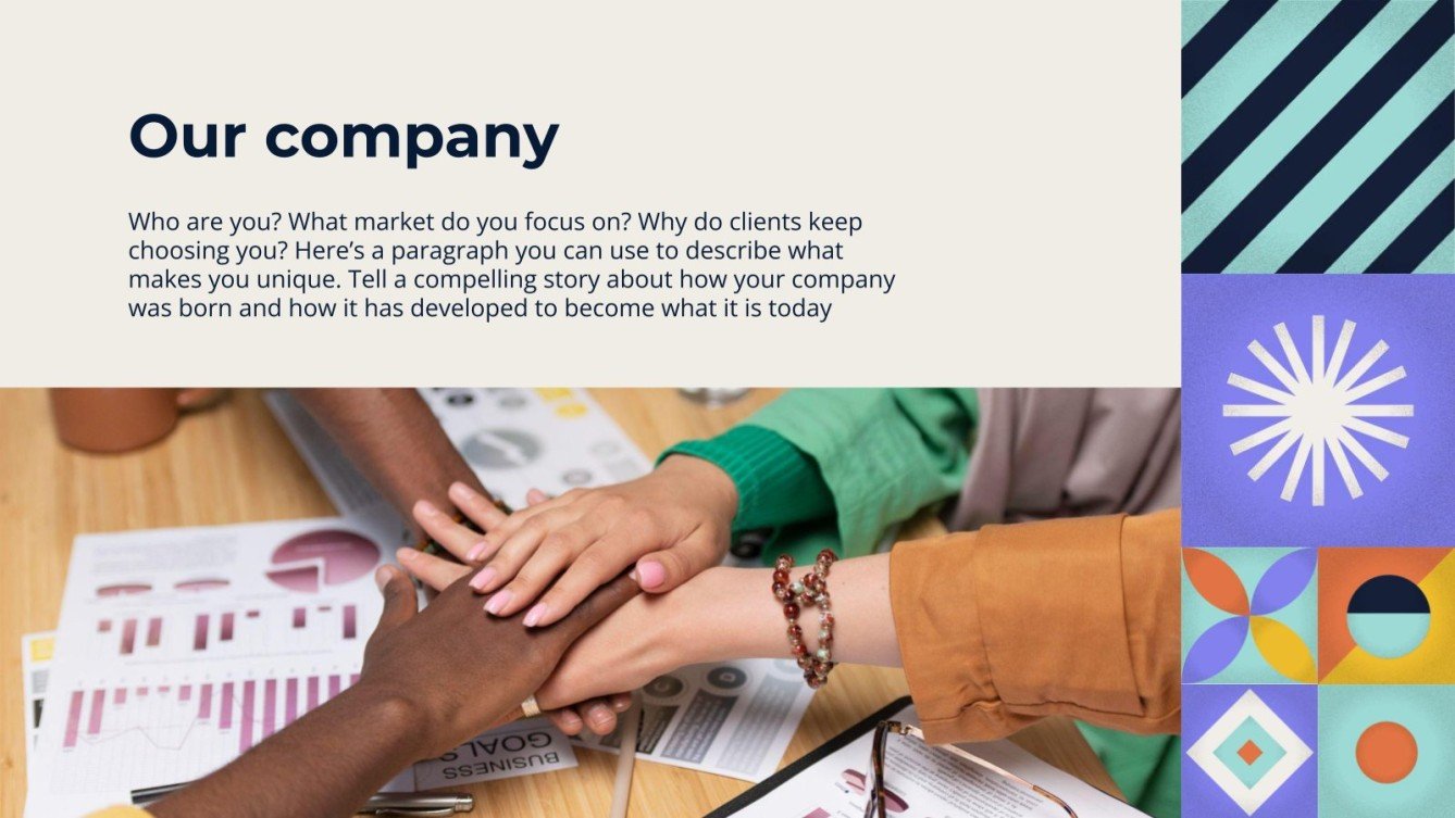 Abstract Geometric Shapes Marketing Plan Presentation