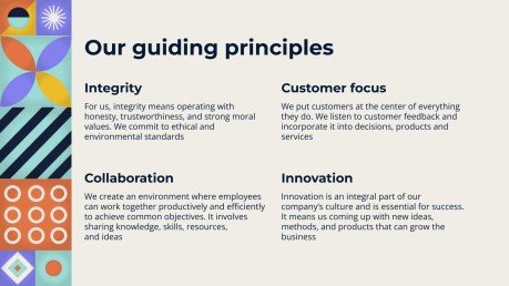 Abstract Geometric Shapes Marketing Plan Presentation