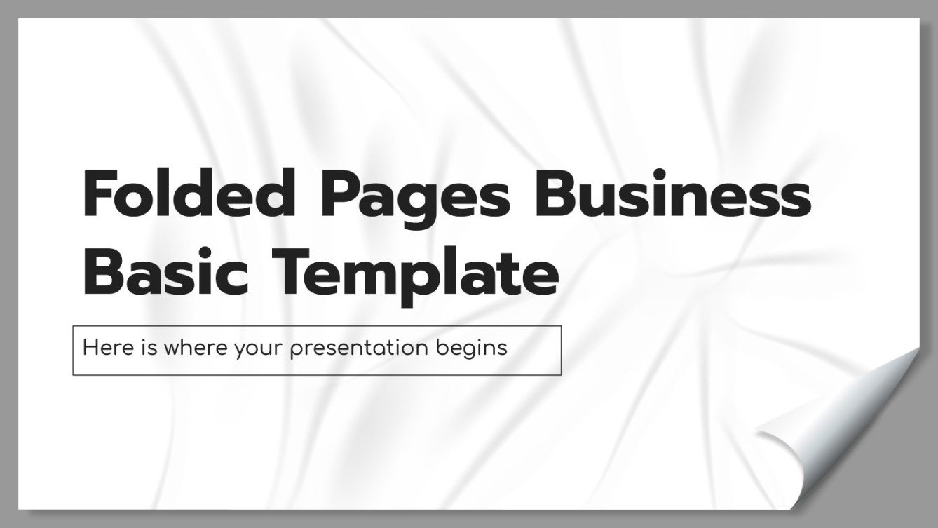 Folded Pages Business Basic Template