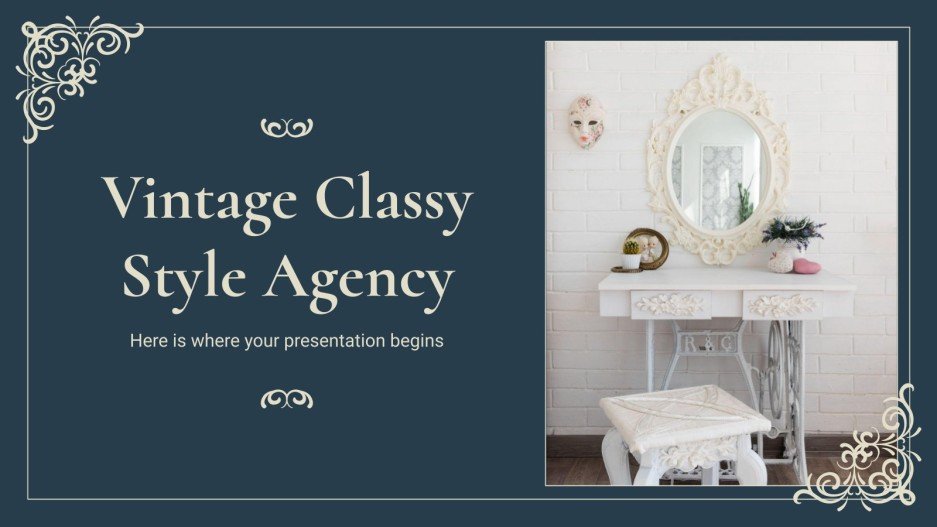 Vintage Classy Style Agency Presentation