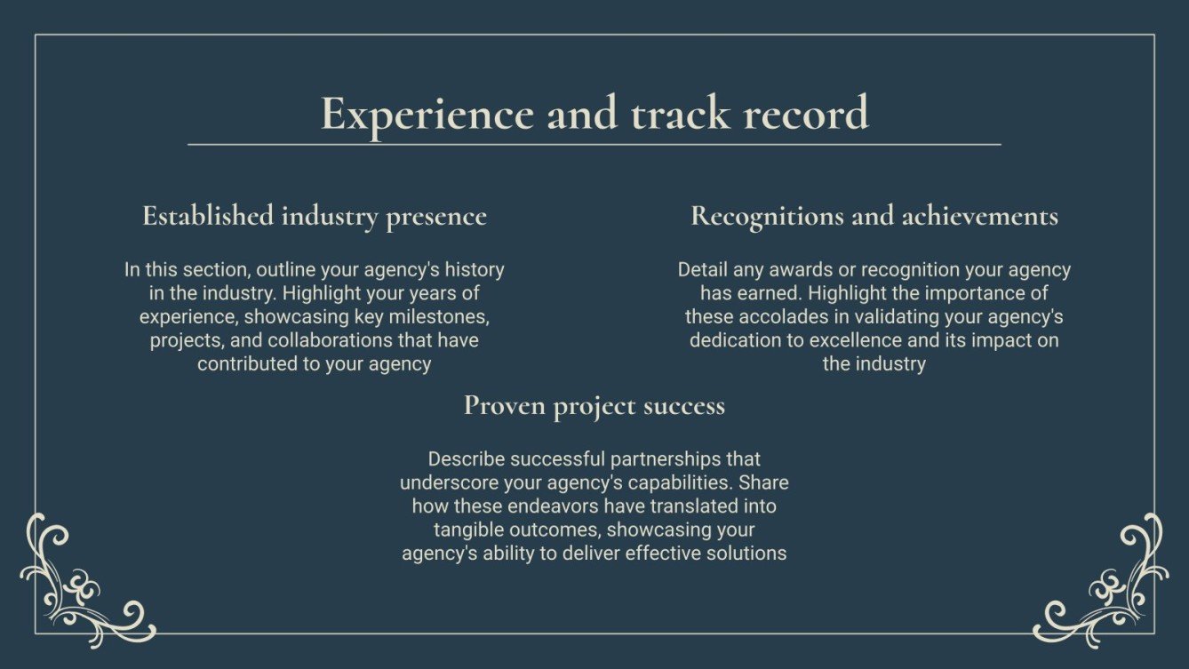 Vintage Classy Style Agency Presentation