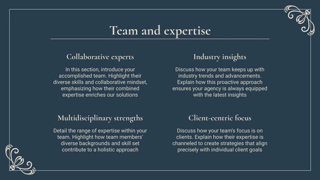 Vintage Classy Style Agency Presentation