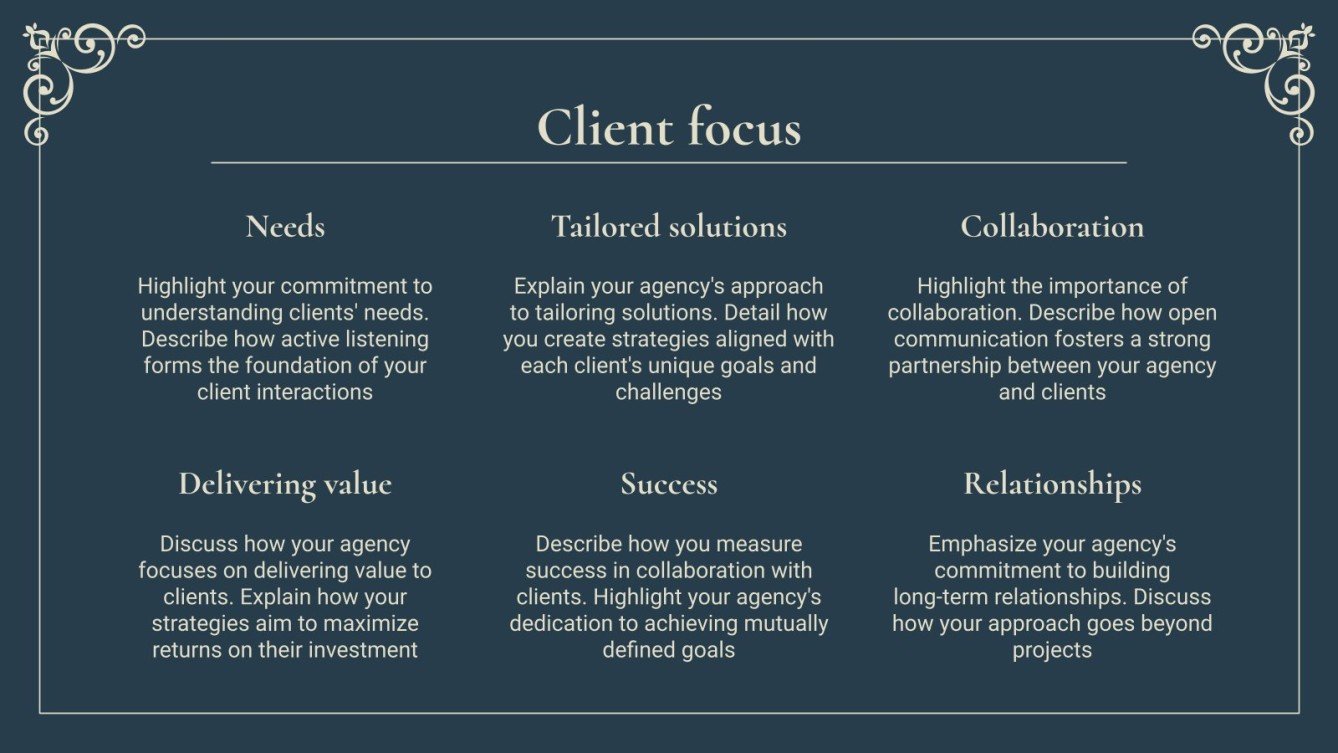 Vintage Classy Style Agency Presentation