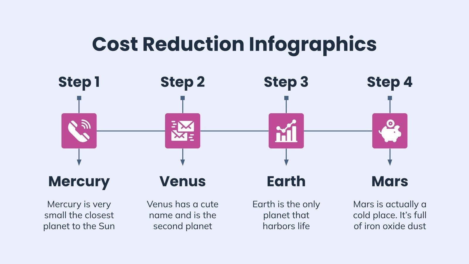 Cost Reduction in Digital Marketing Infographics Template