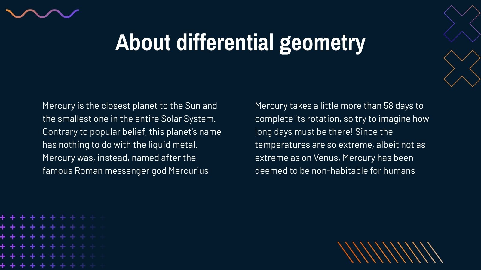 Differential Geometry - Master of Science in Mathematics