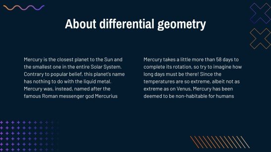 Differential Geometry - Master of Science in Mathematics