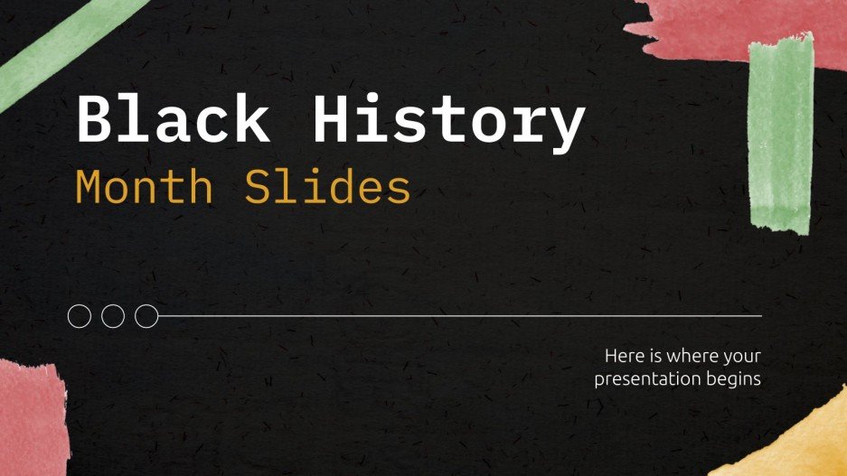 Black History Month Slides Presentation