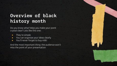 Black History Month Slides Presentation