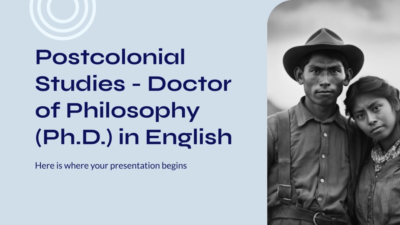 Postcolonial Studies - Doctor of Philosophy in English