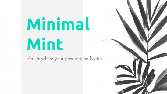 Free Minimalist Google Slides themes and PowerPoint templates