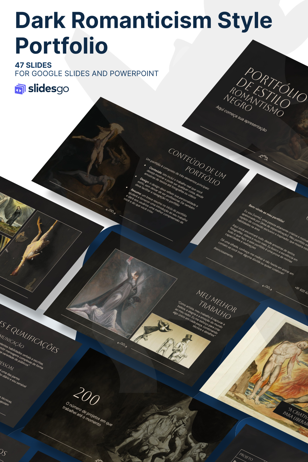 Dark Romanticism Style Portfolio Presentation