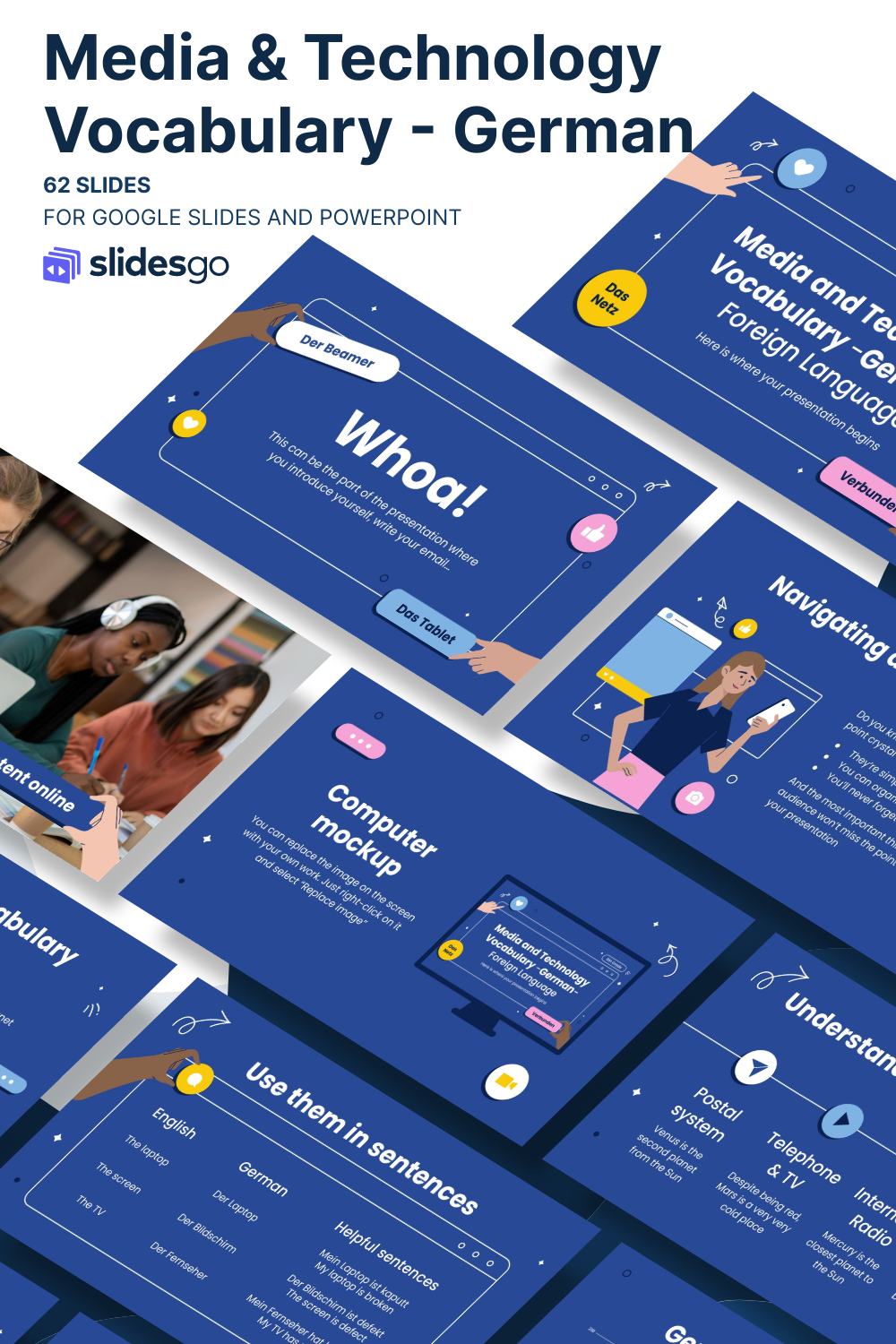 Media and Technology Vocabulary - German - 8th Grade