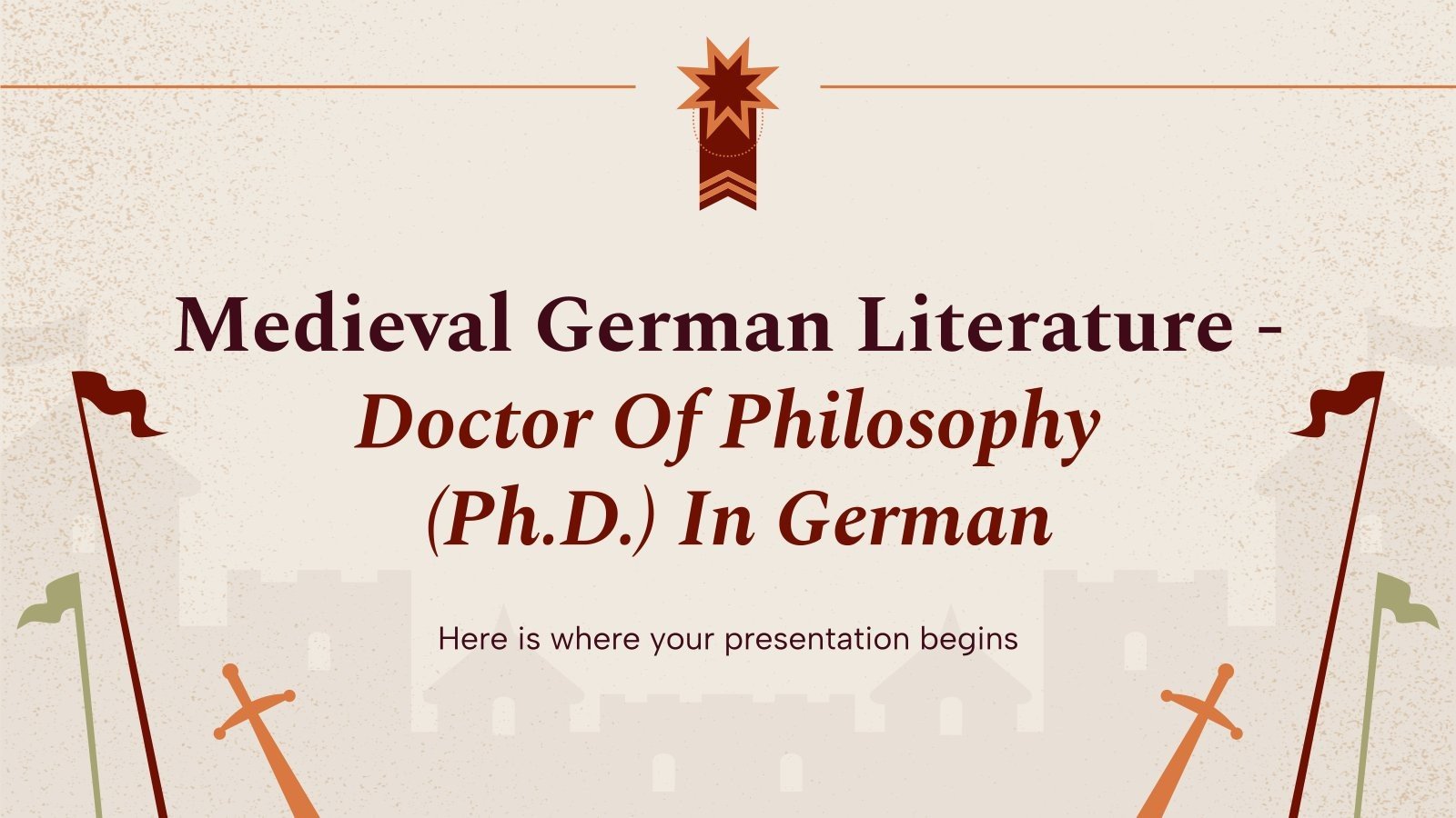Medieval German Literature - Doctor of Philosophy in German