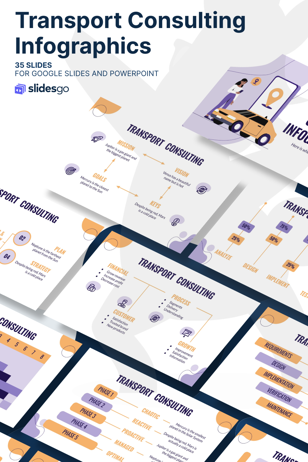 Transport Consulting Infographics Template