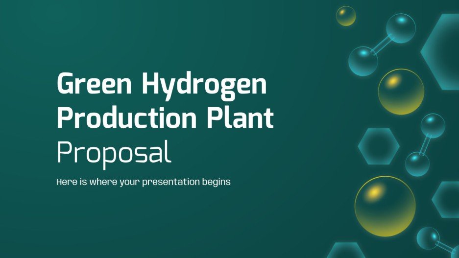 Green Hydrogen Production Plant Proposal