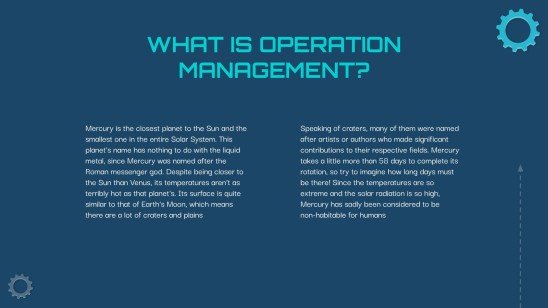 Operational Management Key Principles Presentation