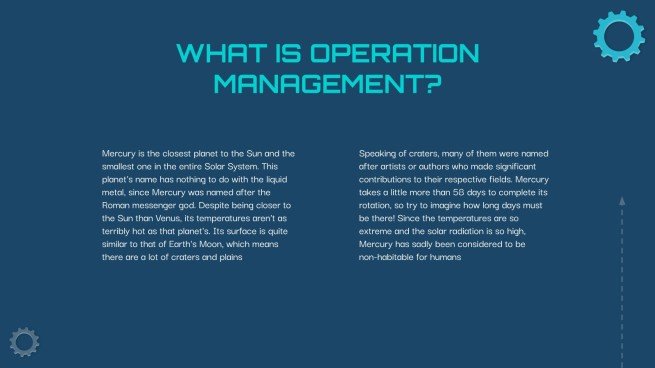 Operational Management Key Principles Presentation