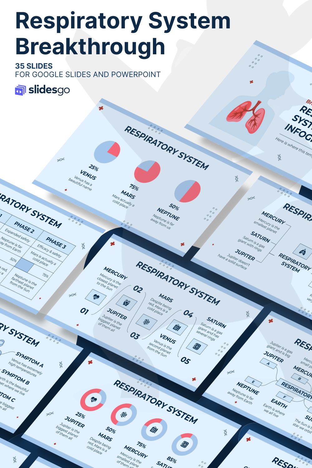 Respiratory System Breakthrough Infographics Template