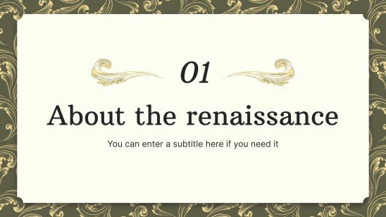 The Renaissance and Reformation Presentation
