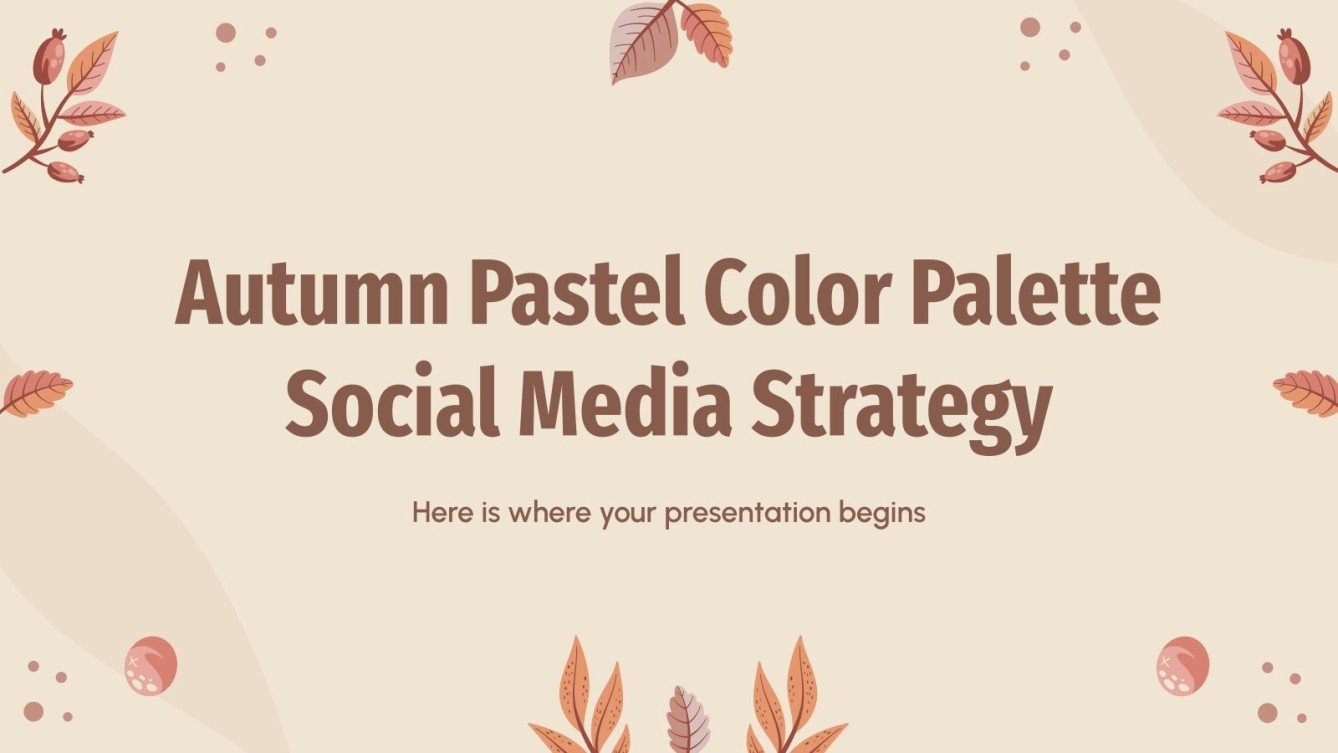Autumn Pastel Color Palette Social Media Strategy