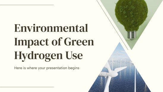 Environmental Impact of Green Hydrogen Use Presentation