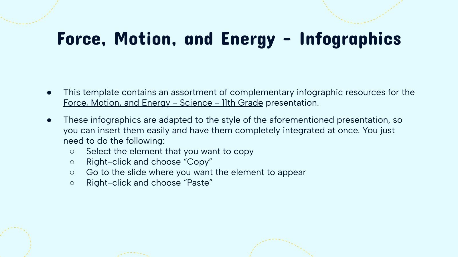 Force, Motion, and Energy - 11th Grade Infographics