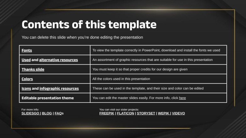 Elegant 10 slides Basic Template for Business Presentation