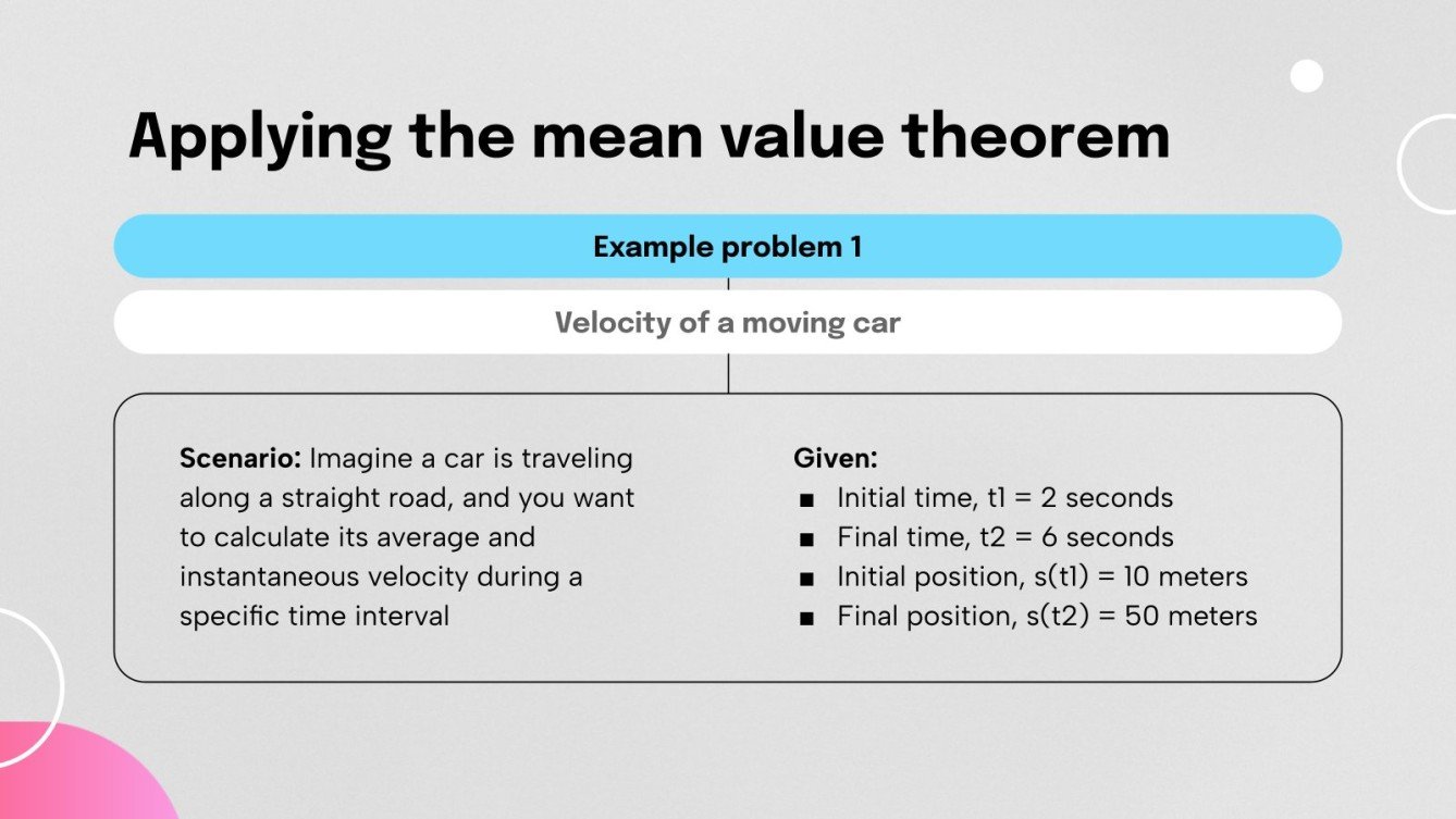 Mean Value Theorem Presentation