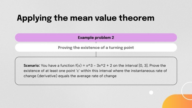 Mean Value Theorem Presentation