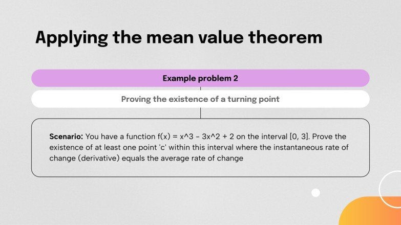 Mean Value Theorem Presentation