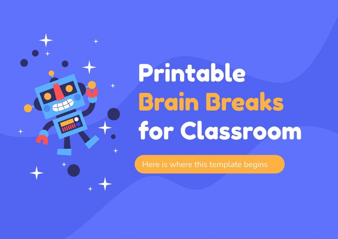 Printable Brain Breaks for Classroom | Google Slides & PPT