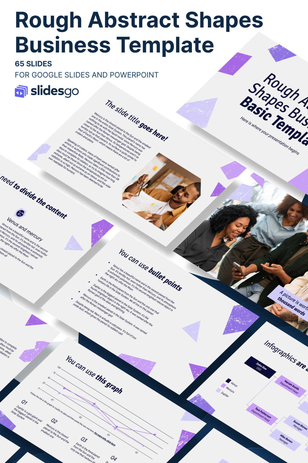 Rough Abstract Shapes Business Basic Template