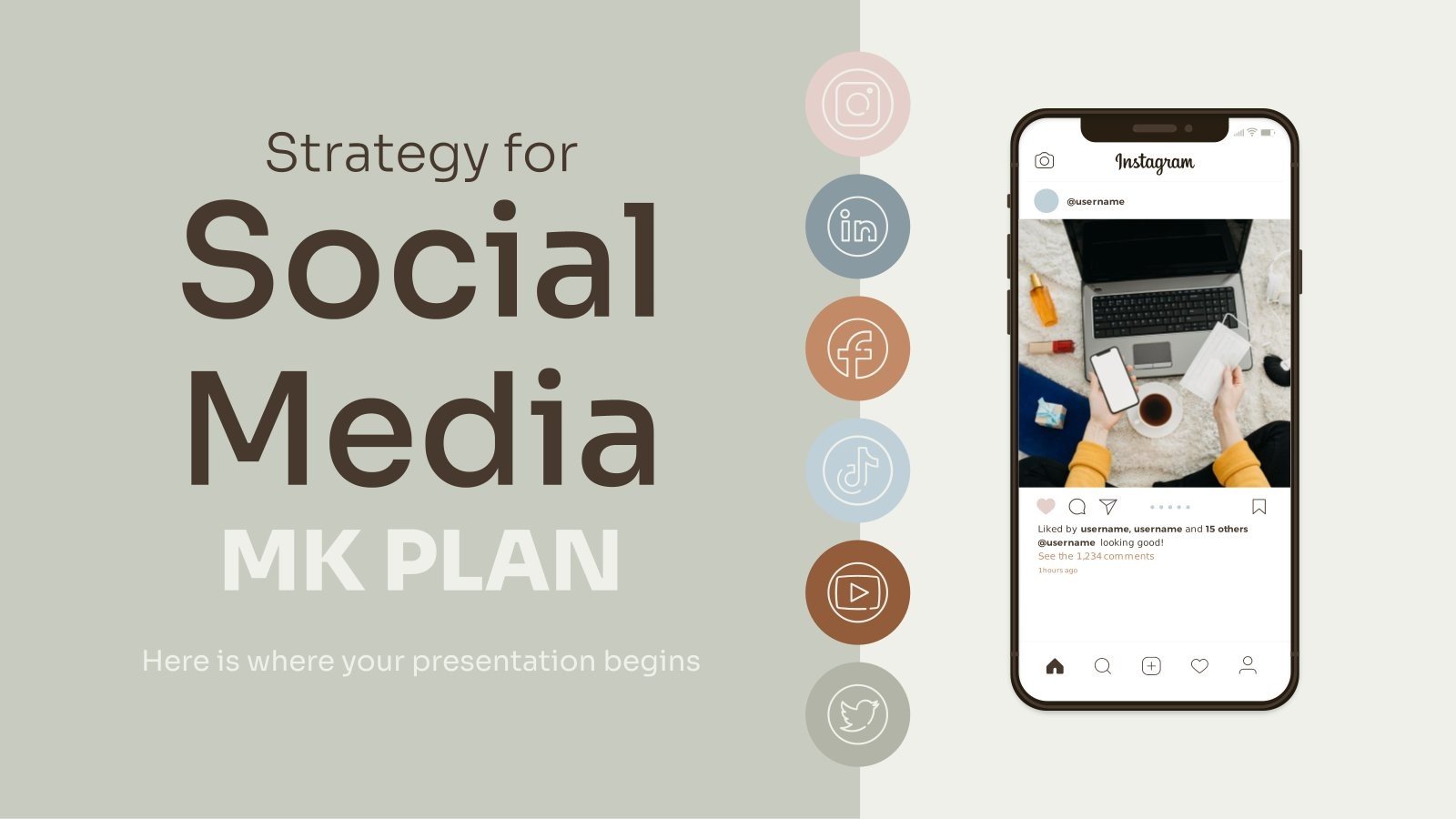 Strategy for Social Media MK Plan | Google Slides & PowerPoint