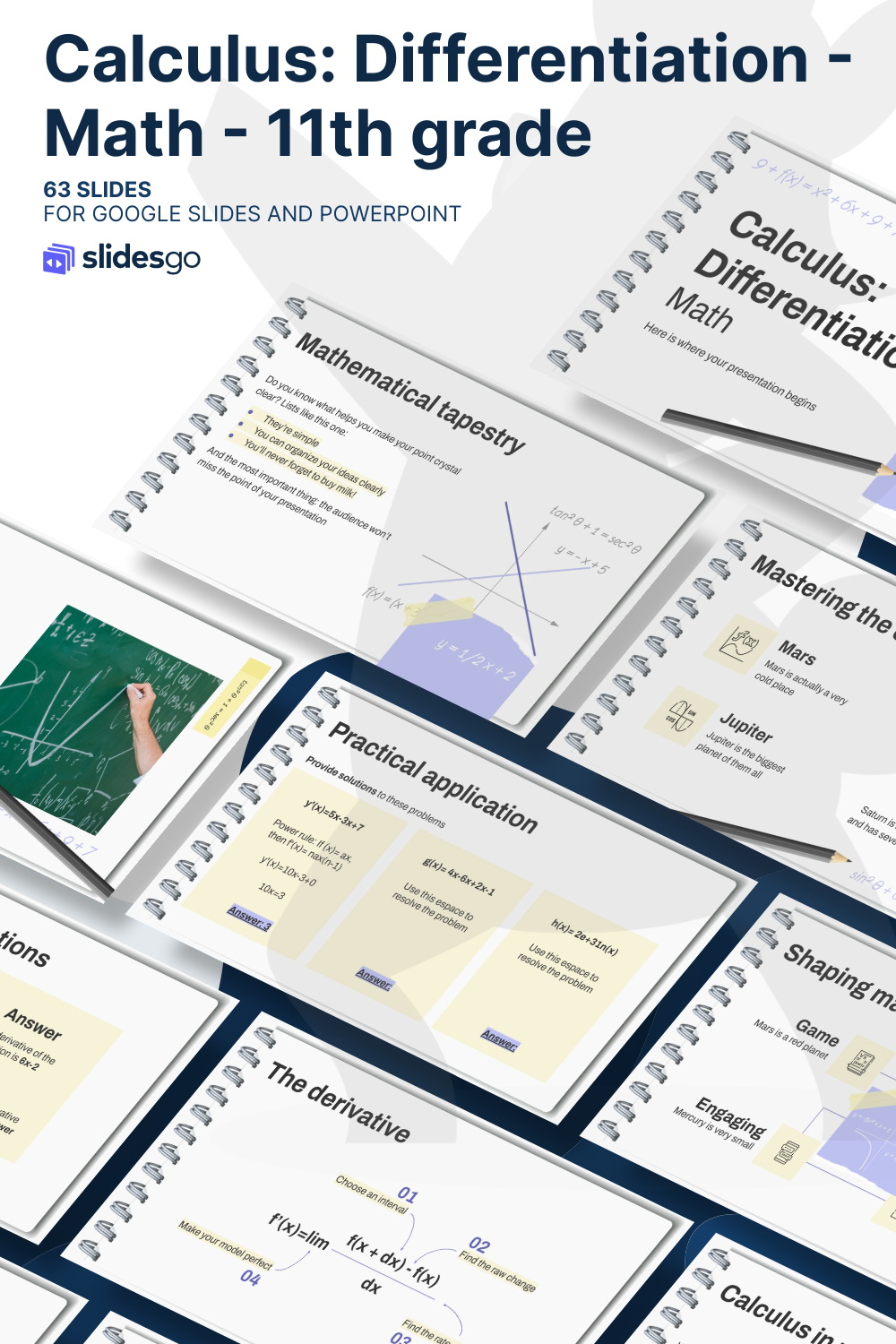 Calculus: Differentiation - Math - 11th grade Presentation