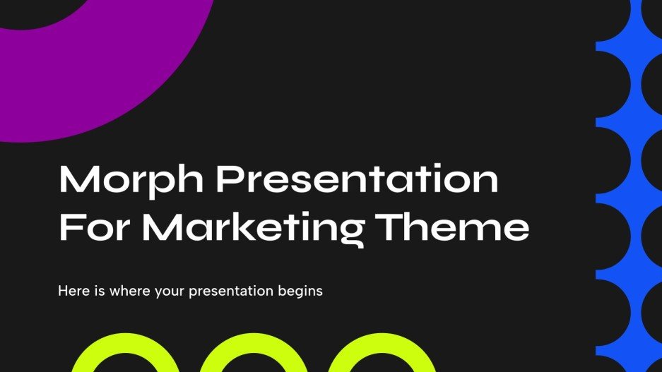 Morph Presentation for Marketing Theme Presentation