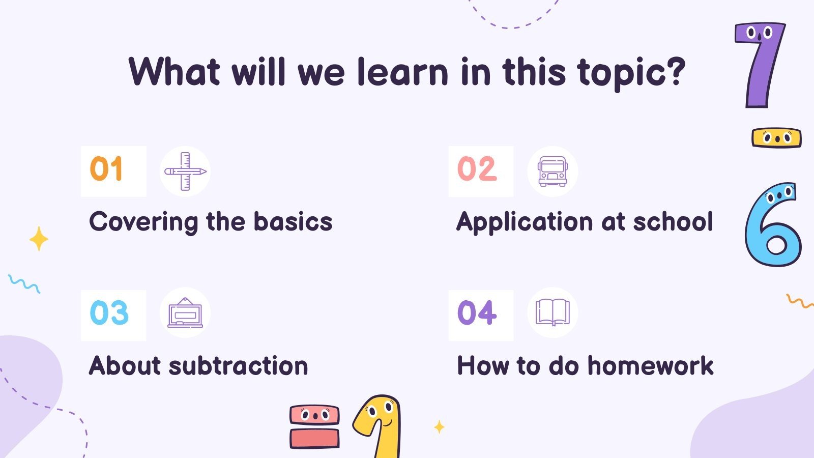 Basic Addition and Subtraction - Math - Pre-K Presentation