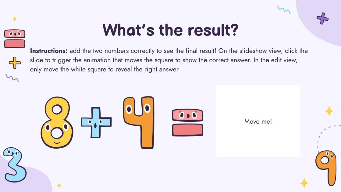 Basic Addition and Subtraction - Math - Pre-K Presentation