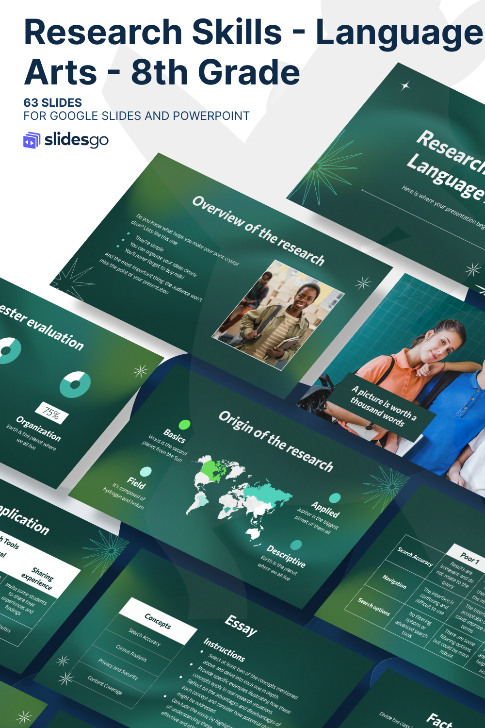 Research Skills - Language Arts - 8th Grade Presentation