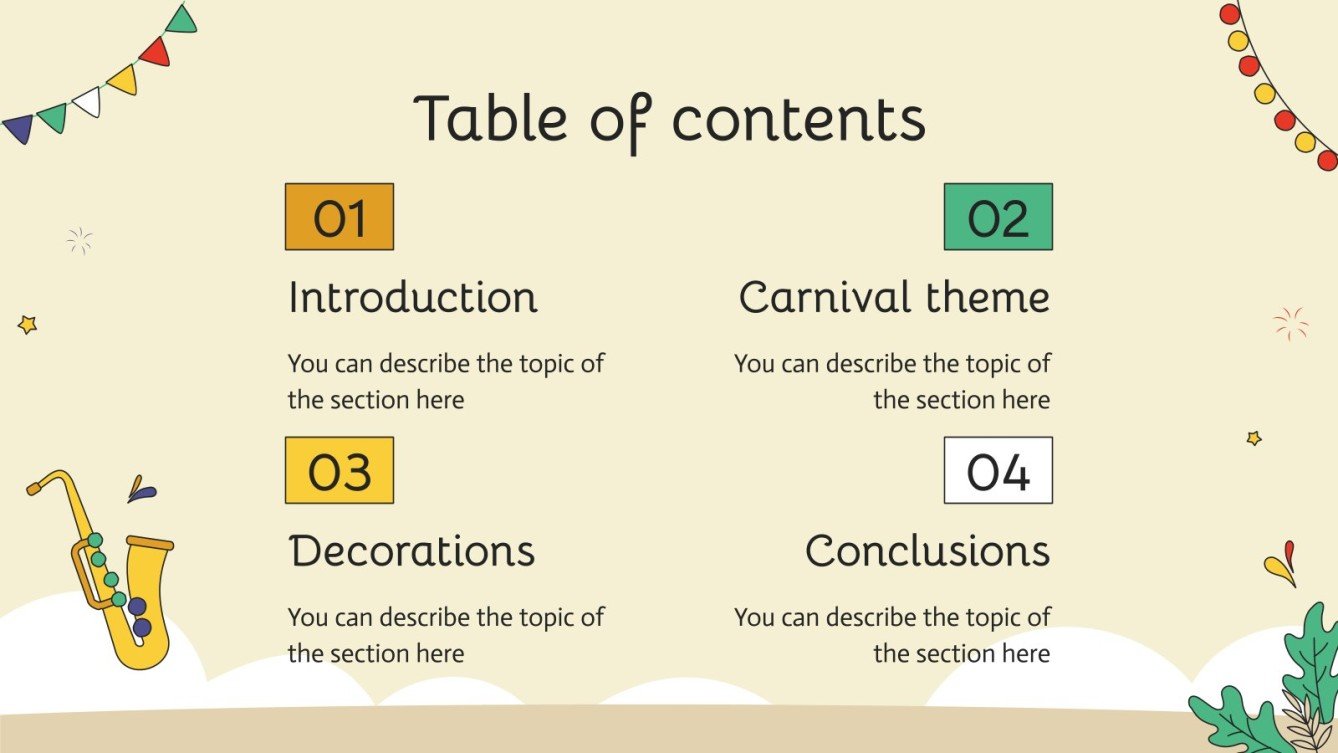 Let's Celebrate Carnival Season at School Presentation