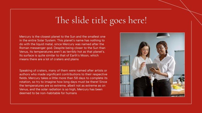 Classy Luscious Red Business Basic Template